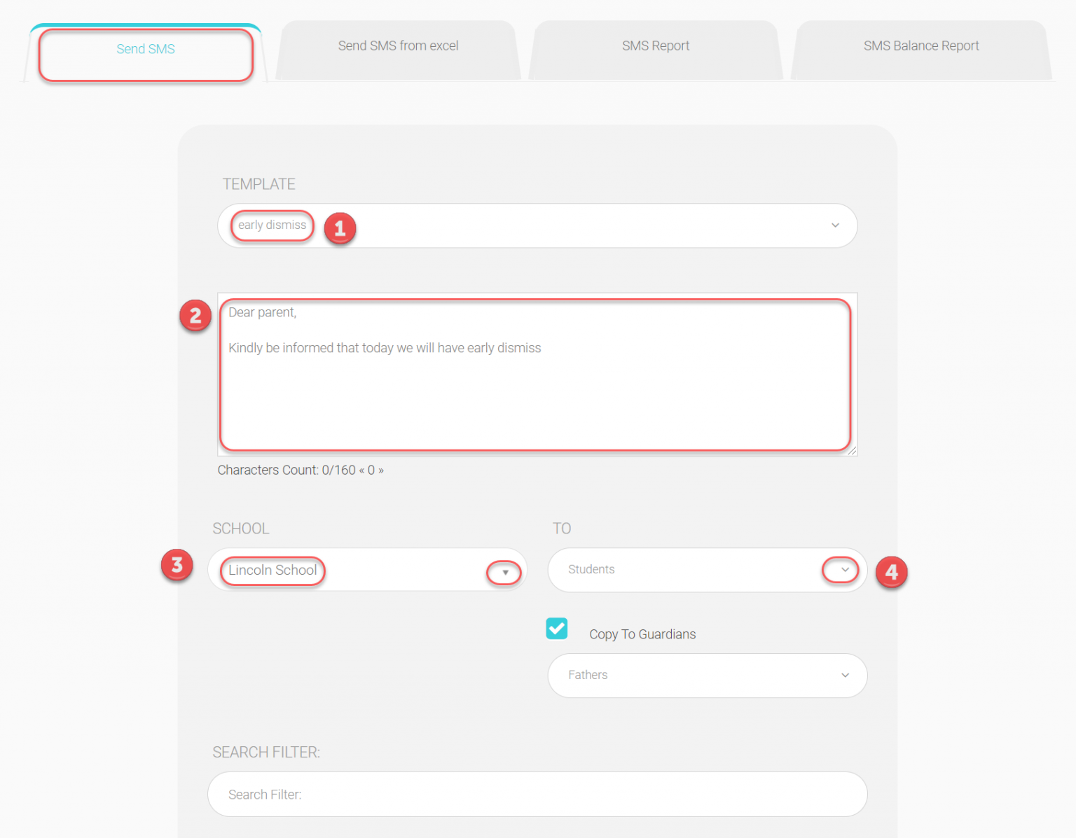 Send SMS – | User Manuals
