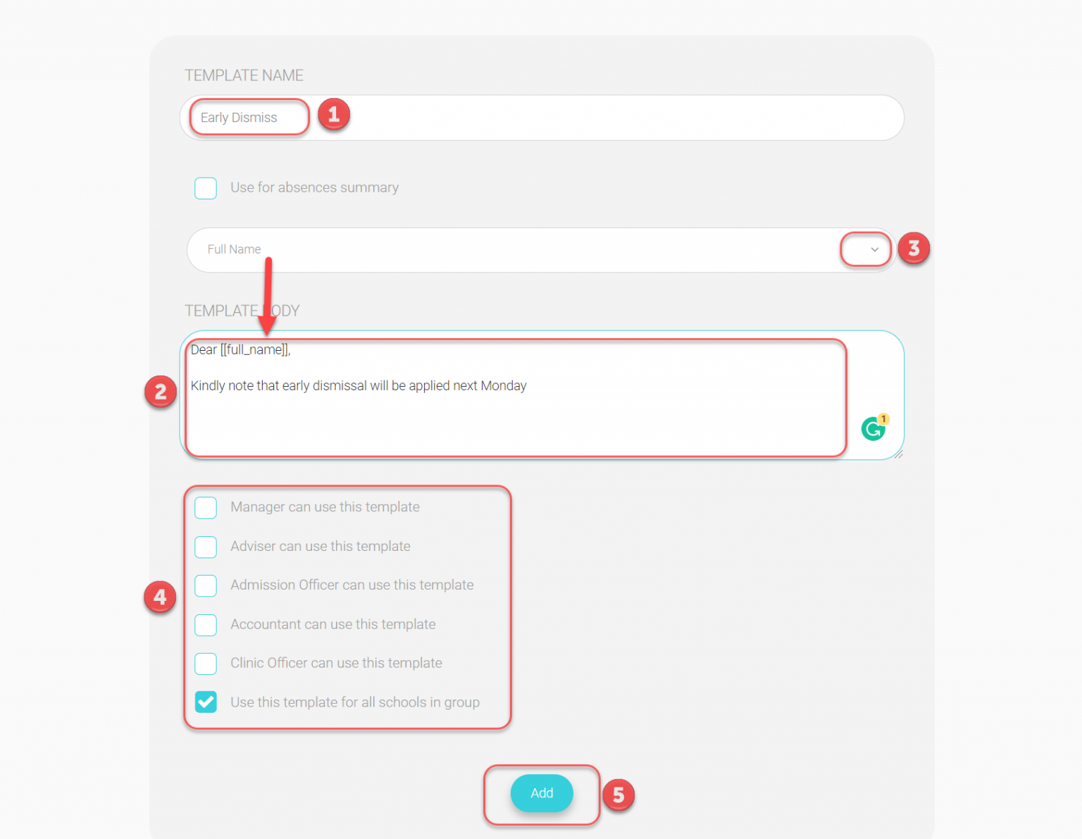 SMS templates – | User Manuals