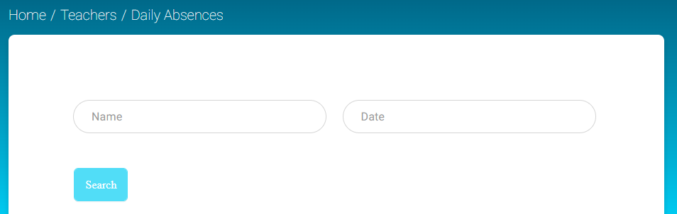 Daily Absences – | User Manuals