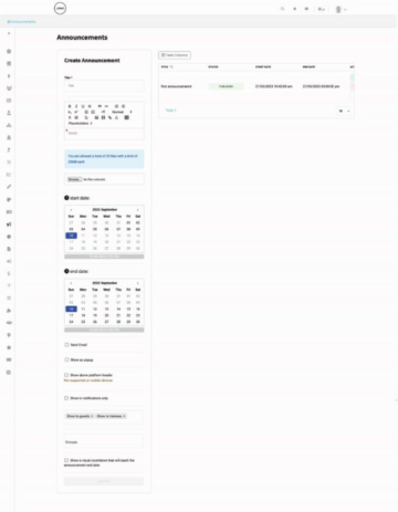 Announcements – | User Manuals