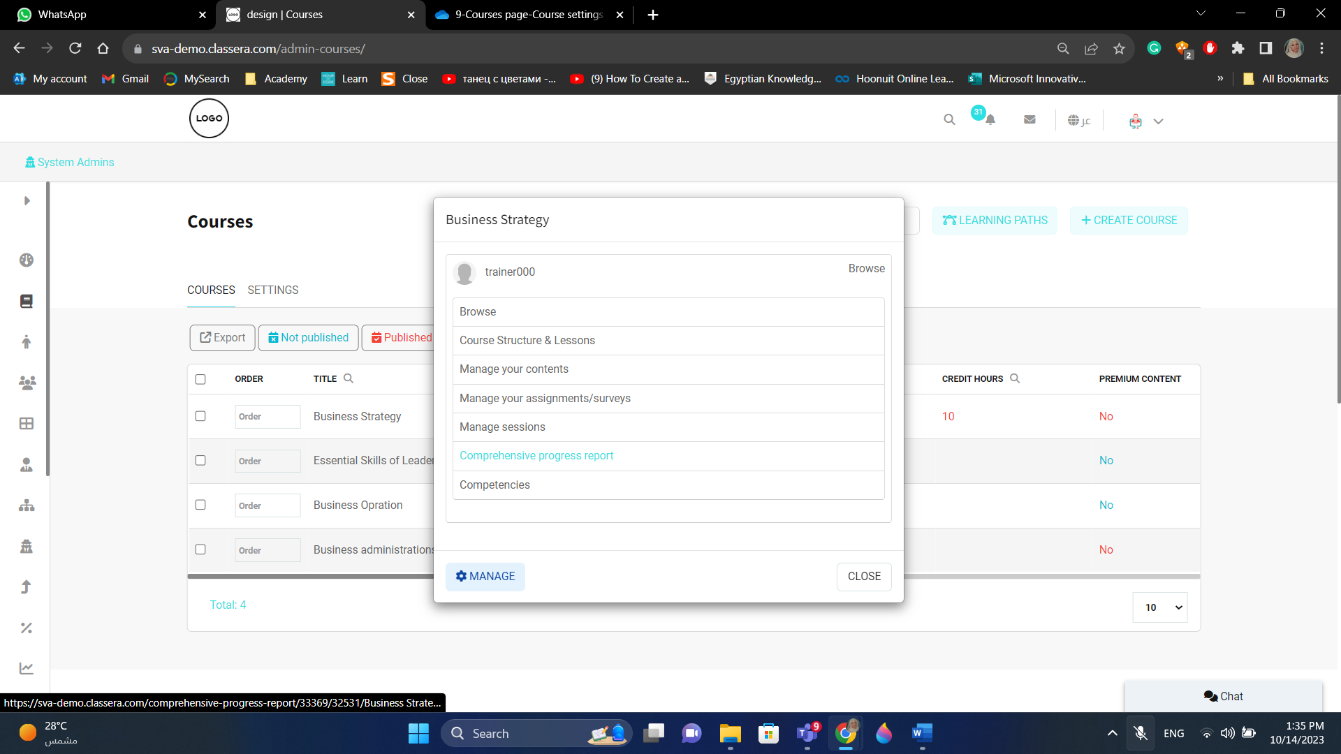 Comprehensive Progress Report – | User Manuals