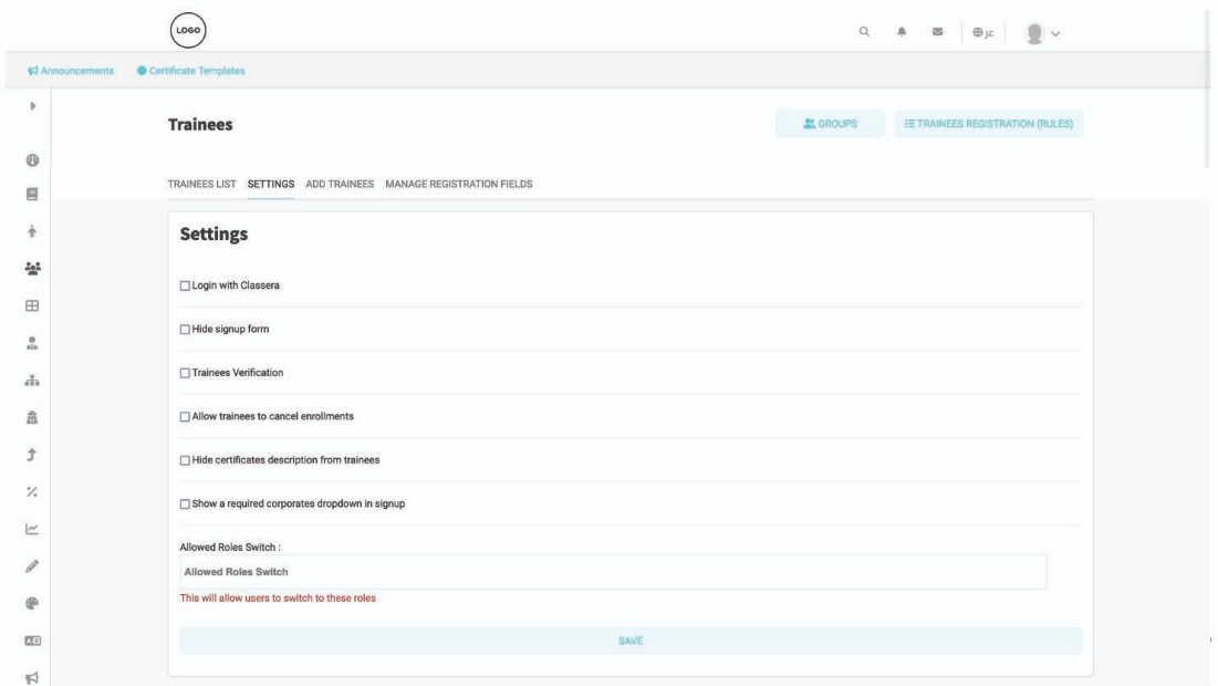 Trainees – | User Manuals