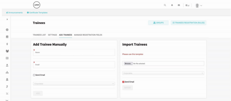 Trainees – | User Manuals