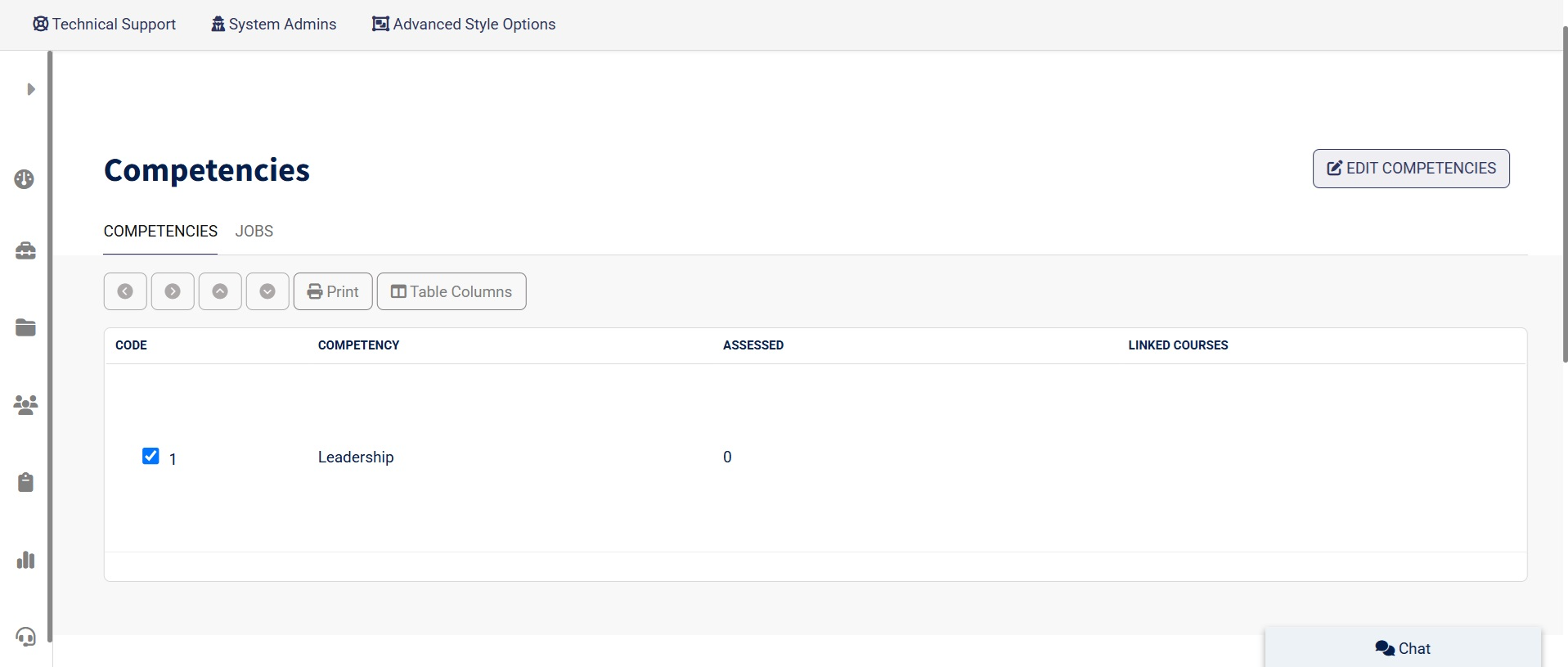 Competencies – | User Manuals